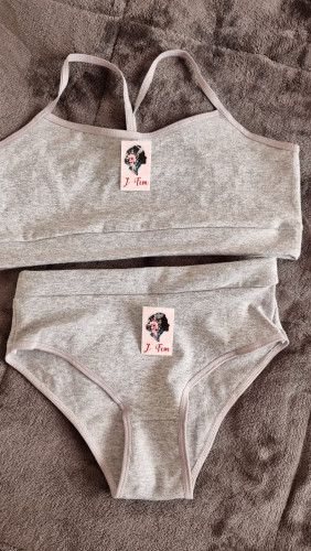 (J fem) juvenil fajita gris - Conjuntos - Curvas Lencería