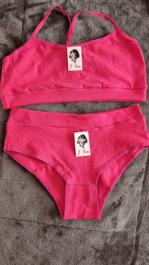 (Jfem) juvenil fajita fucsia - Conjuntos - Curvas Lencería