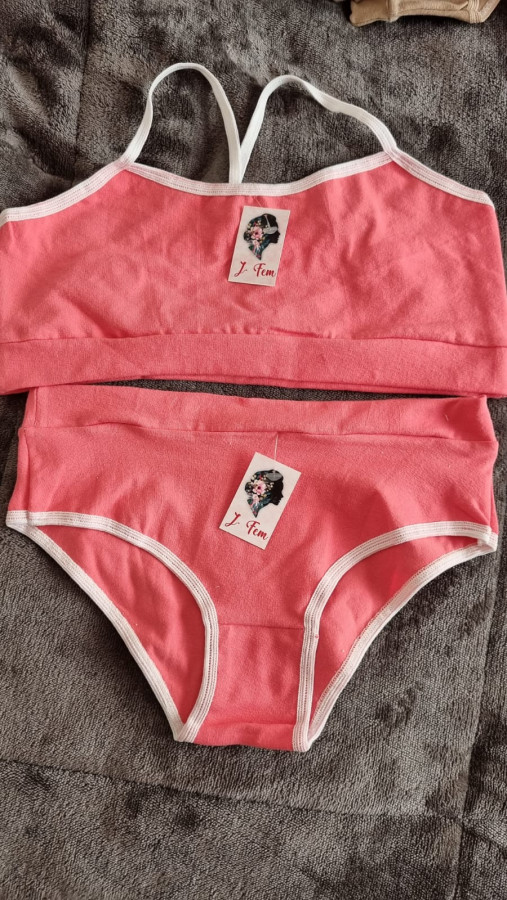 ( J fem) juvenil fajita salmón - Conjuntos - Curvas Lencería