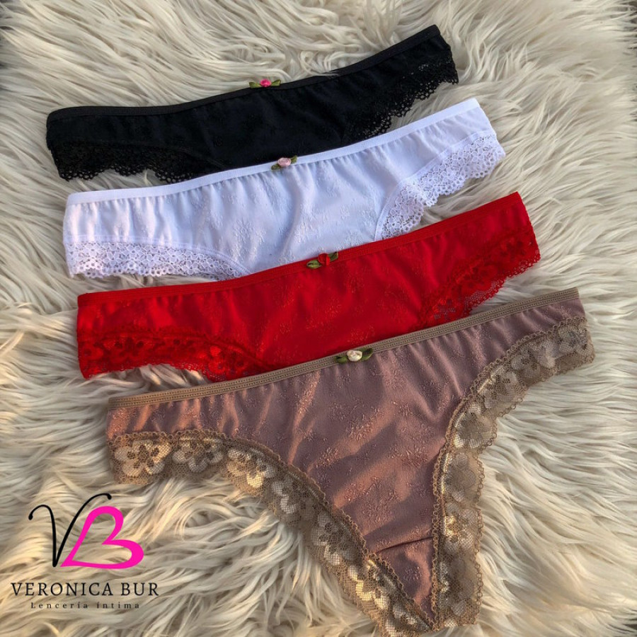 (Verónica Bur) colaless micro labrada (980) - Bombachas - Curvas Lencería
